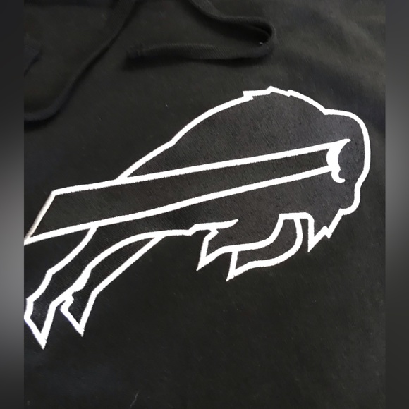 Shirts | Buffalo Bills Blacked Out Hoodie Embroidered Multiple Sizes ...